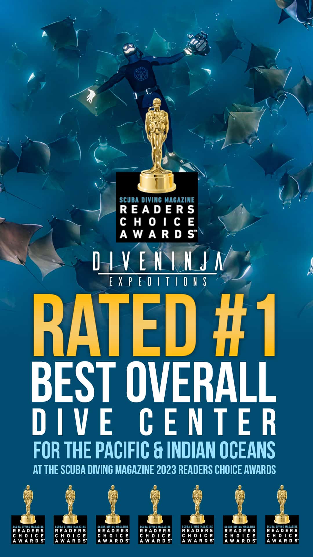 Dive Ninja Takes 1st Place in World's Best Diving Awards